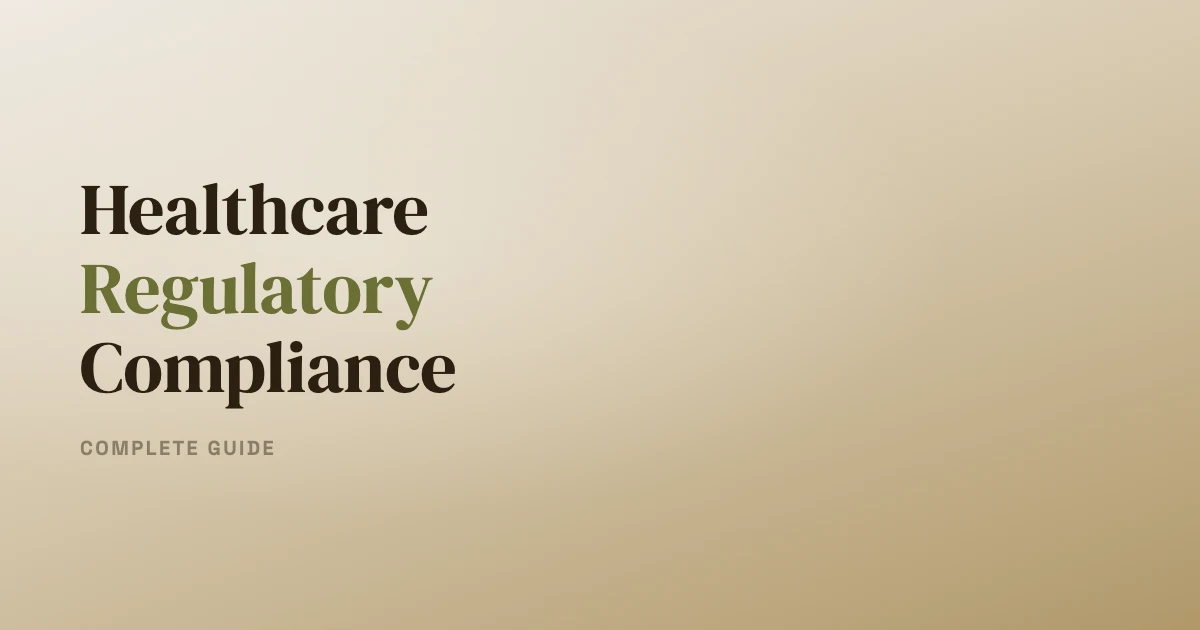 Healthcare Regulatory Compliance Guide 2026 | OGC